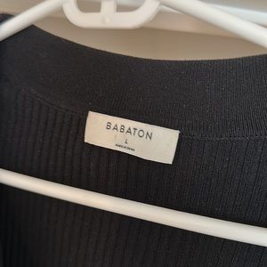 Babaton | Tops | Babaton Collared Long Sleeve Crop Top Aritzia | Poshmark